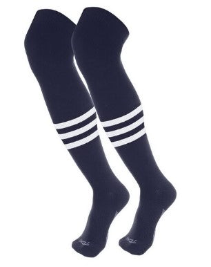 TCK Dugout Striped Over the Knee Baseball/Softball Socks - Pattern B ...